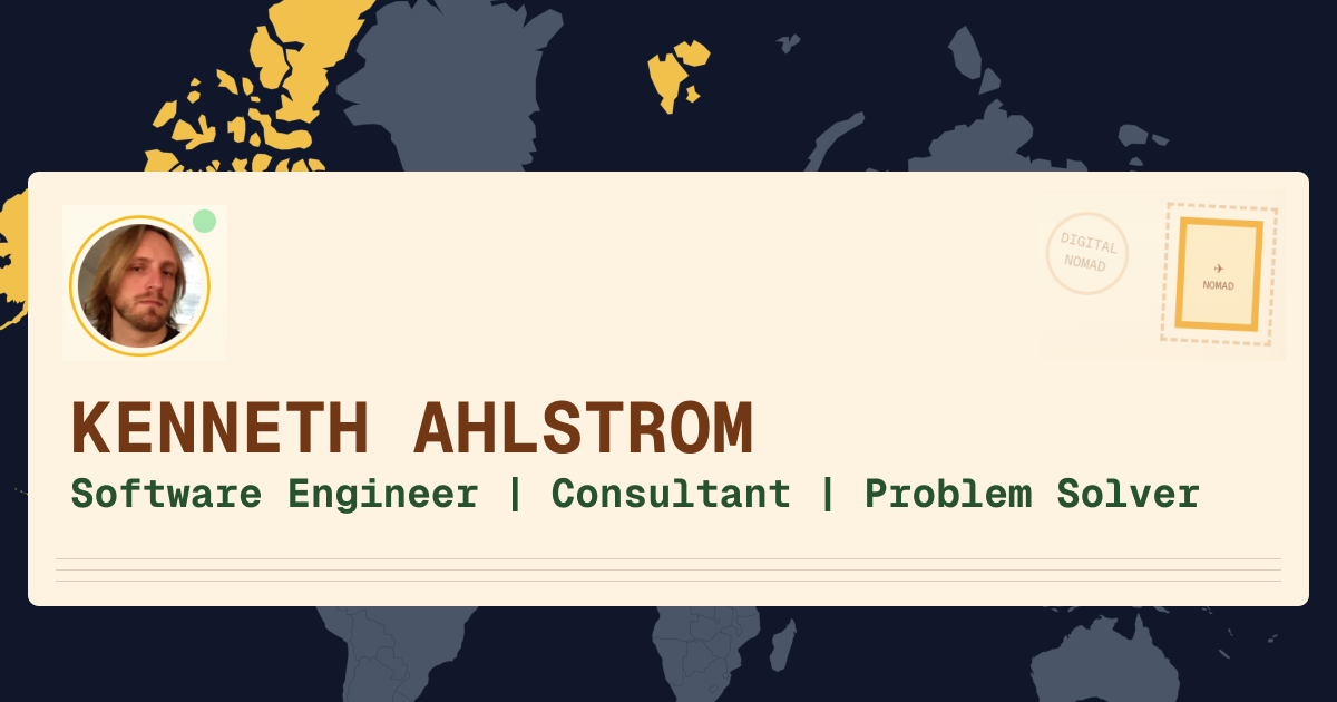 Kenneth Ahlstrom - Software Engineer & Product Manager